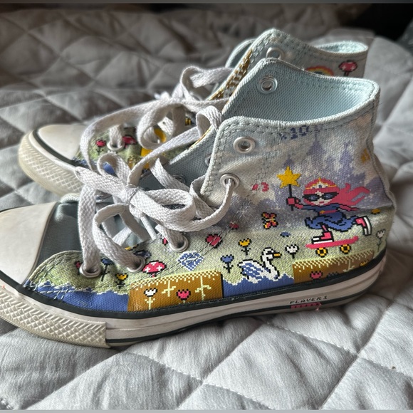 Converse | Shoes | Pixel Game Converse Sneakers | Poshmark